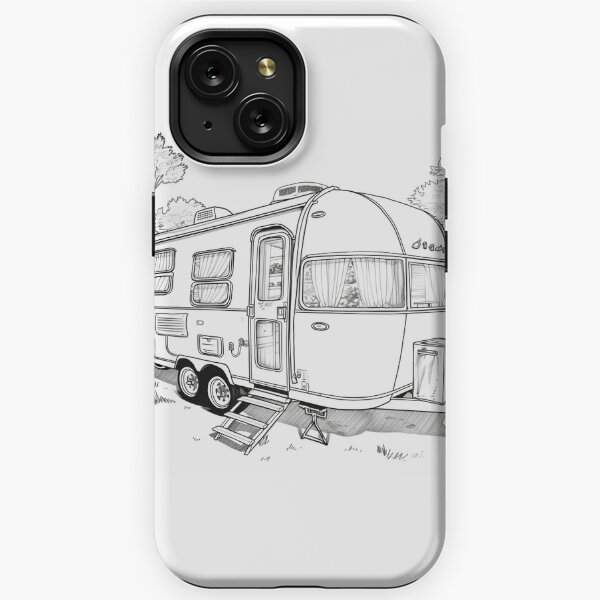 "Travel Trailer camper Coloring Page - Camping Activity Sheet for ...