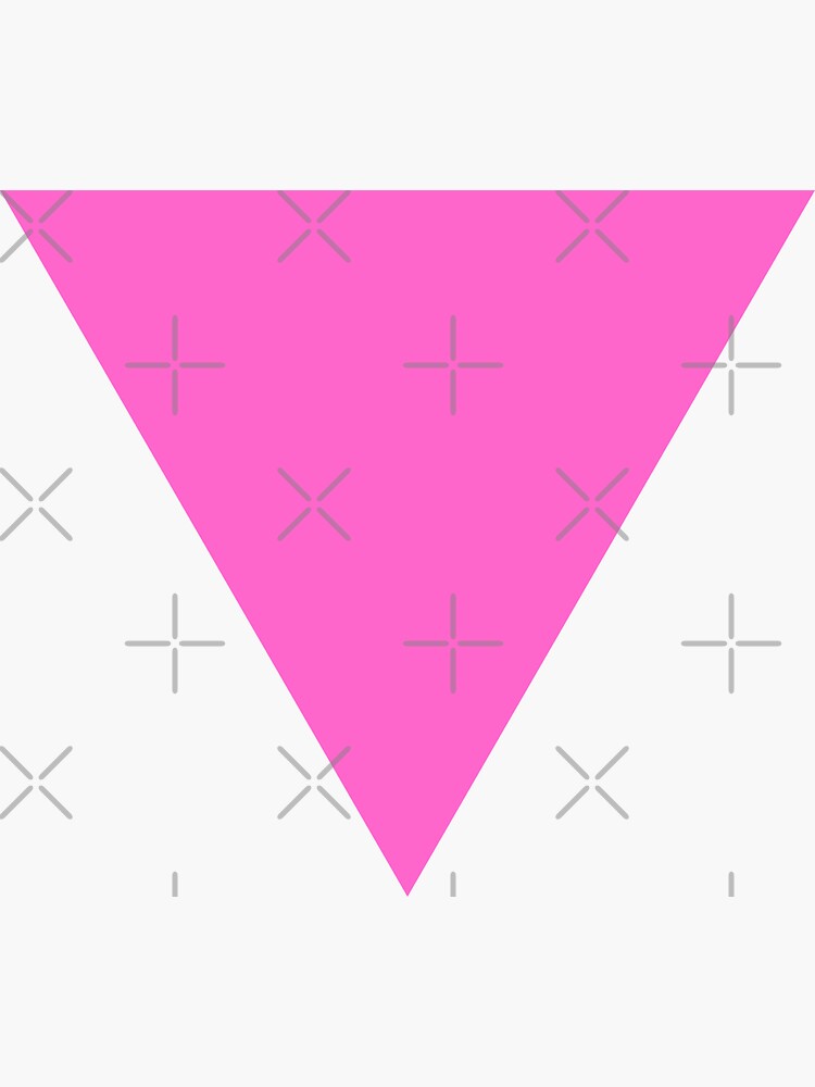 "Pink Triangle" Sticker by donpringus | Redbubble