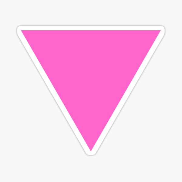 "Pink Triangle" Sticker by donpringus | Redbubble
