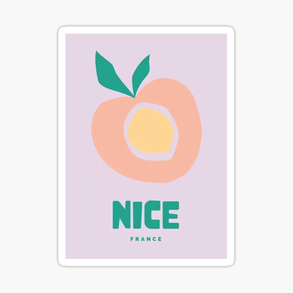 "Nice France" Sticker for Sale by mayakawakami | Redbubble