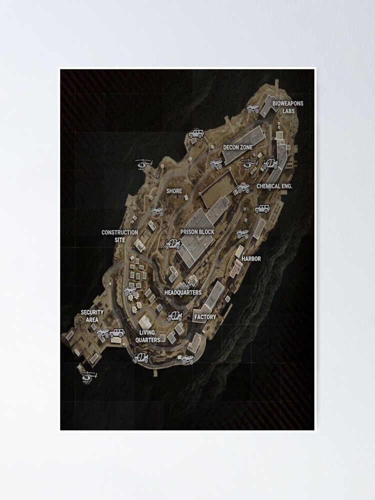 "Rebirth island Map - Al Mazrah Map - Ashika island Map" Poster for ...