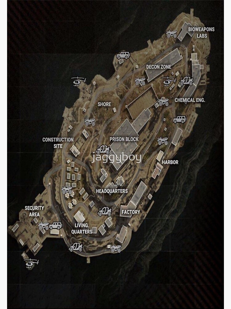 "Rebirth island Map - Al Mazrah Map - Ashika island Map" Sticker for ...