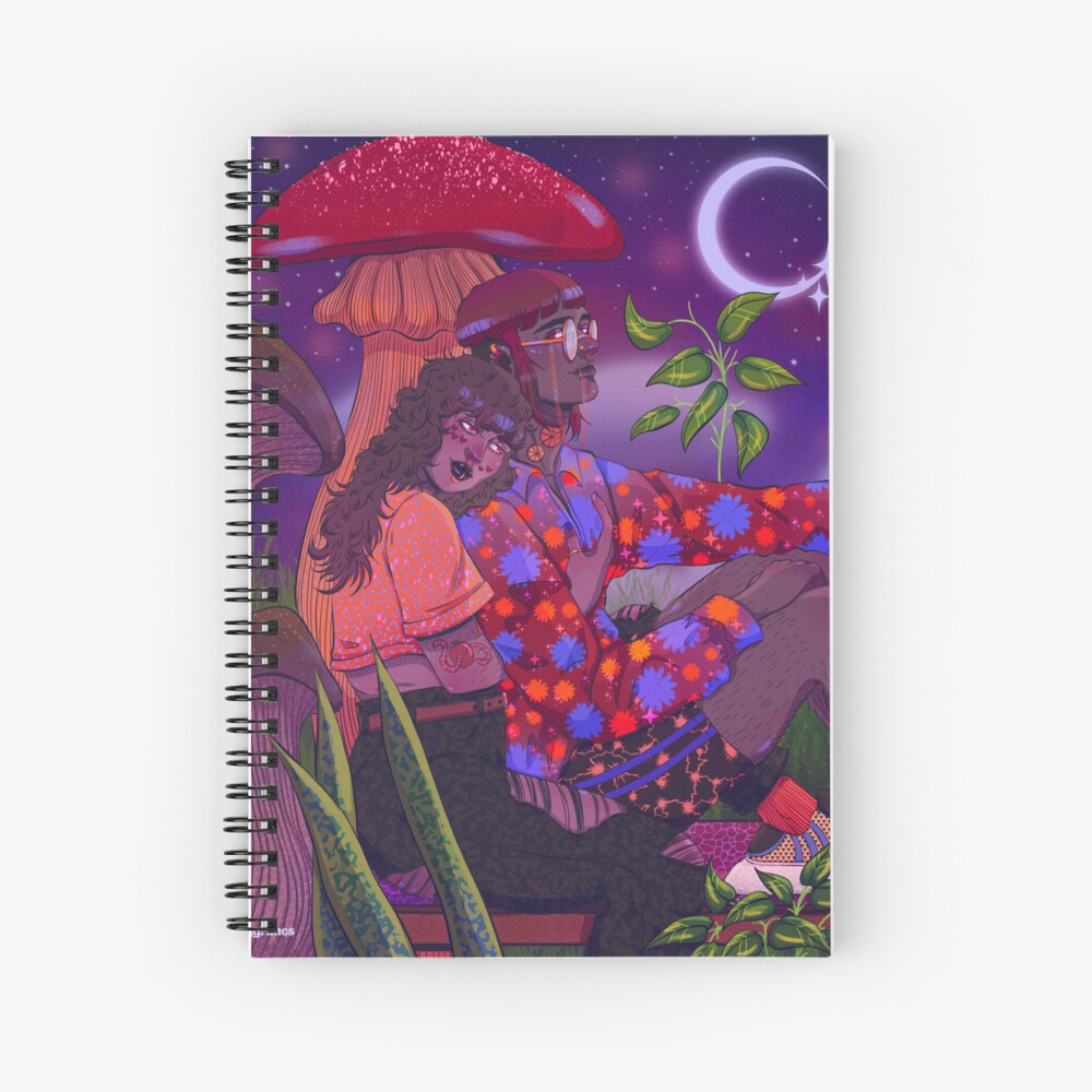 "Moonlight" Spiral Notebook for Sale by ggggrimes | Redbubble