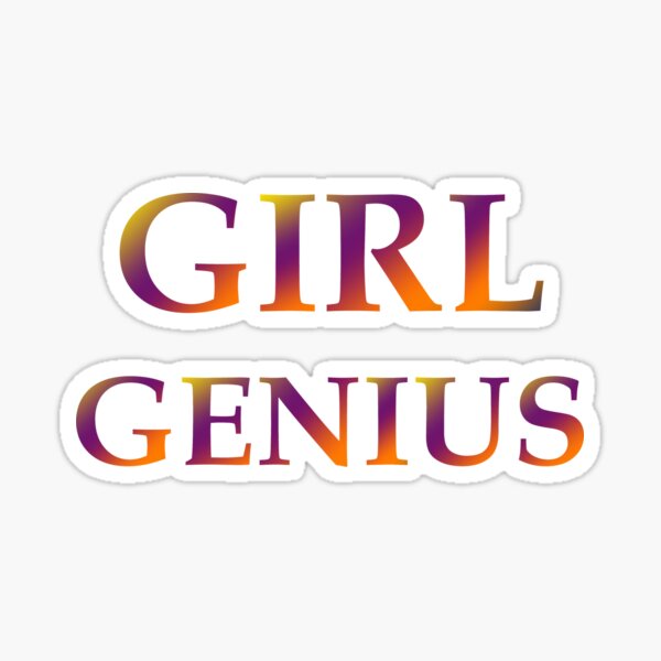 "Girl Genius" Sticker for Sale by MEWS | Redbubble