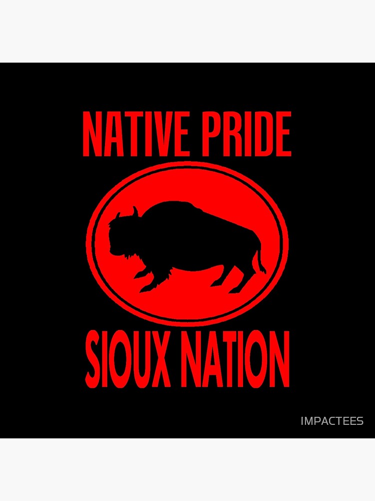"NATIVE PRIDE-SIOUX NATION" Throw Pillow by IMPACTEES | Redbubble
