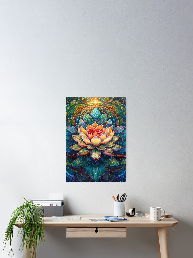 "Lotus Mandala 3" Poster for Sale by motiashkar | Redbubble