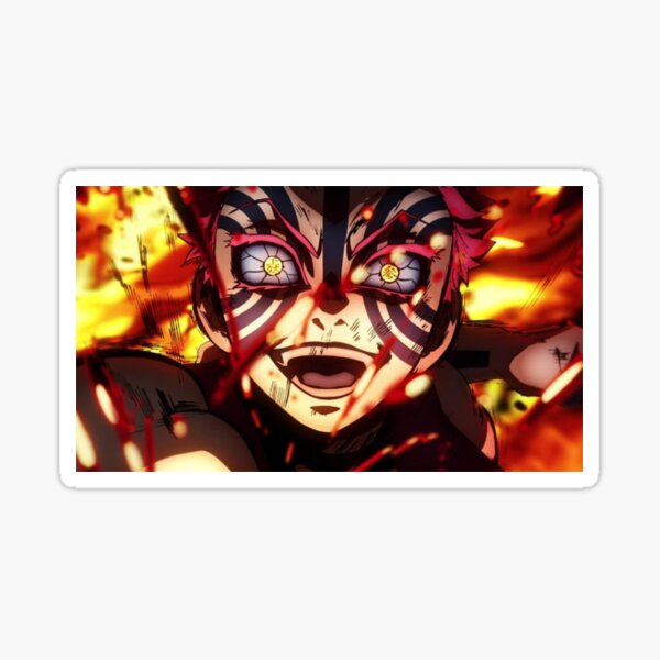 "akaza" Sticker by BIG-DAR | Redbubble