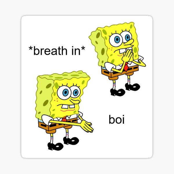 "Spongebob boi" Sticker for Sale by mickleo | Redbubble