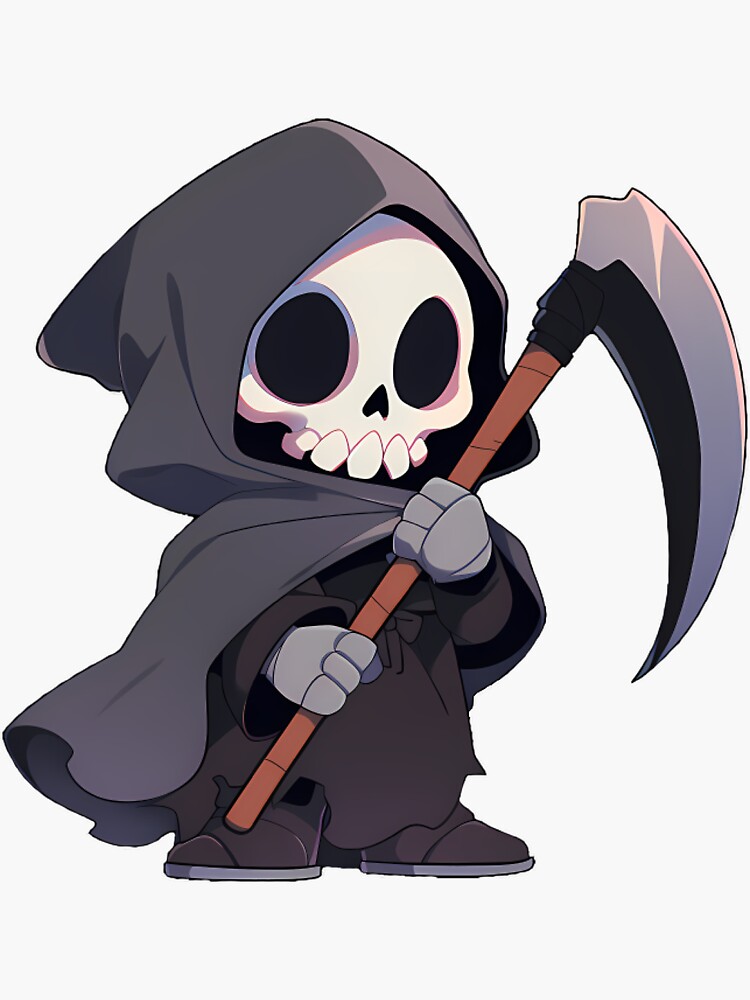 "Grim " Sticker for Sale by mayorladytown | Redbubble