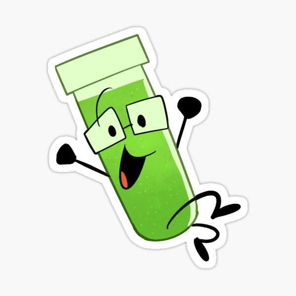 "test tube!" Sticker for Sale by raiinbowstarz | Redbubble