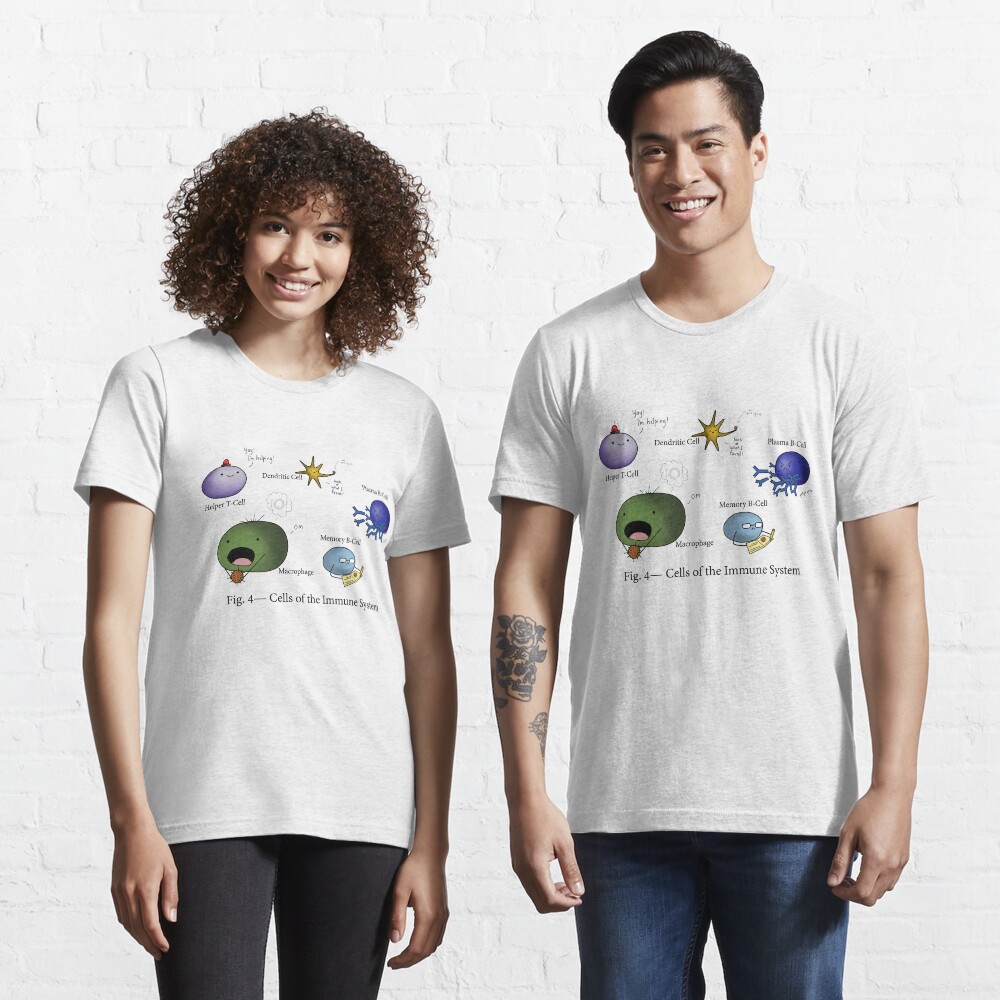 "Cells of the Immune System" T-shirt for Sale by AthenaBird | Redbubble ...