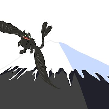 "Toothless Travels - Mt Fuji, Japan" Sticker for Sale by TheSimpleEdge ...