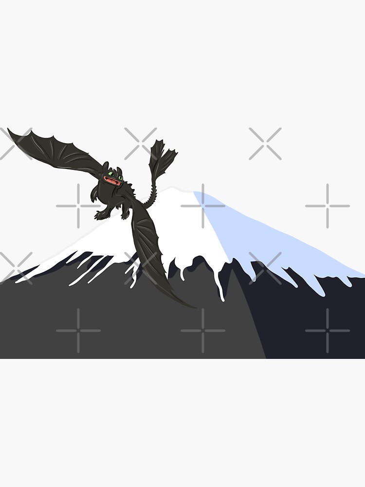 "Toothless Travels - Mt Fuji, Japan" Sticker for Sale by TheSimpleEdge ...
