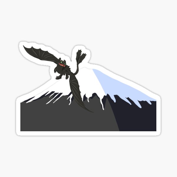 "Toothless Travels - Mt Fuji, Japan" Sticker for Sale by TheSimpleEdge ...