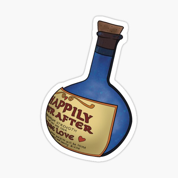 "Happily Ever After Potion (Shrek 2)" Sticker for Sale by daniasdesigns ...