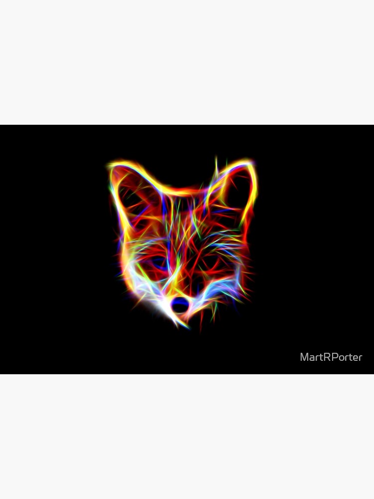 "Neon Fox" Art Print by MartRPorter | Redbubble