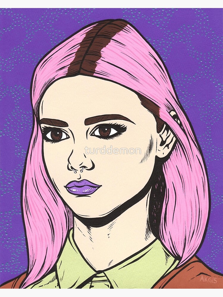 "Pink Comic Girl" Canvas Print for Sale by turddemon | Redbubble