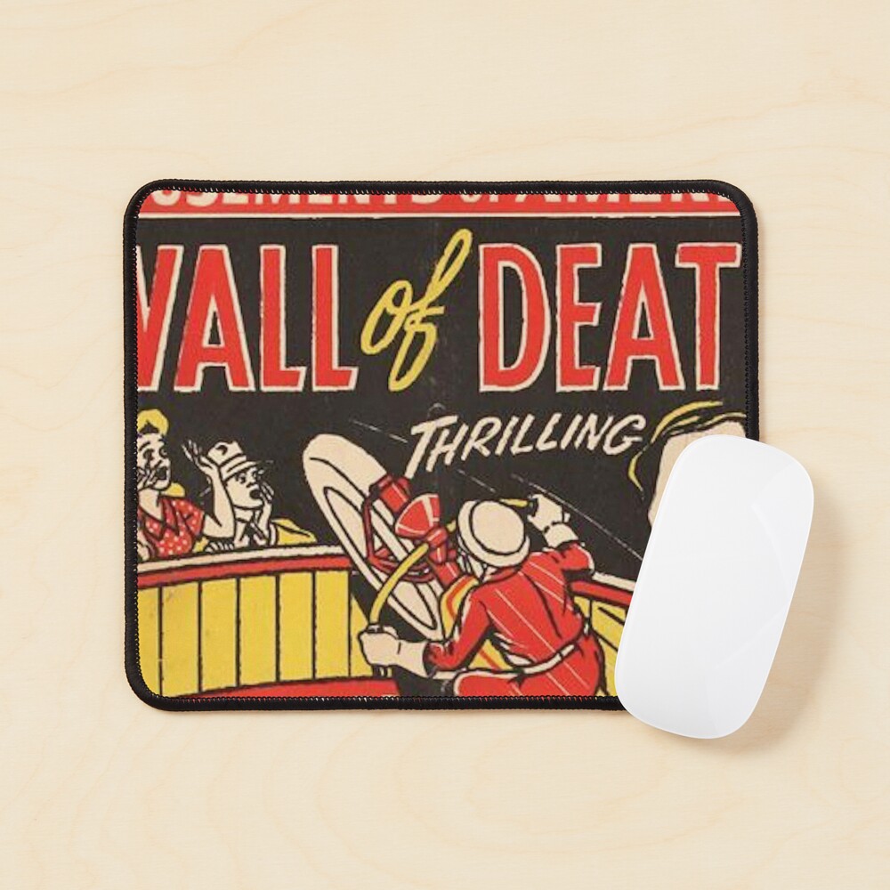 "Retro Wall Of Death Poster" Sticker for Sale by DukeGroovy | Redbubble