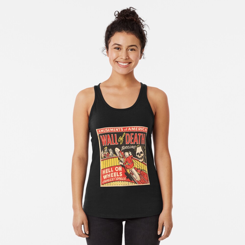 "Retro Wall Of Death Poster" Sticker for Sale by DukeGroovy | Redbubble