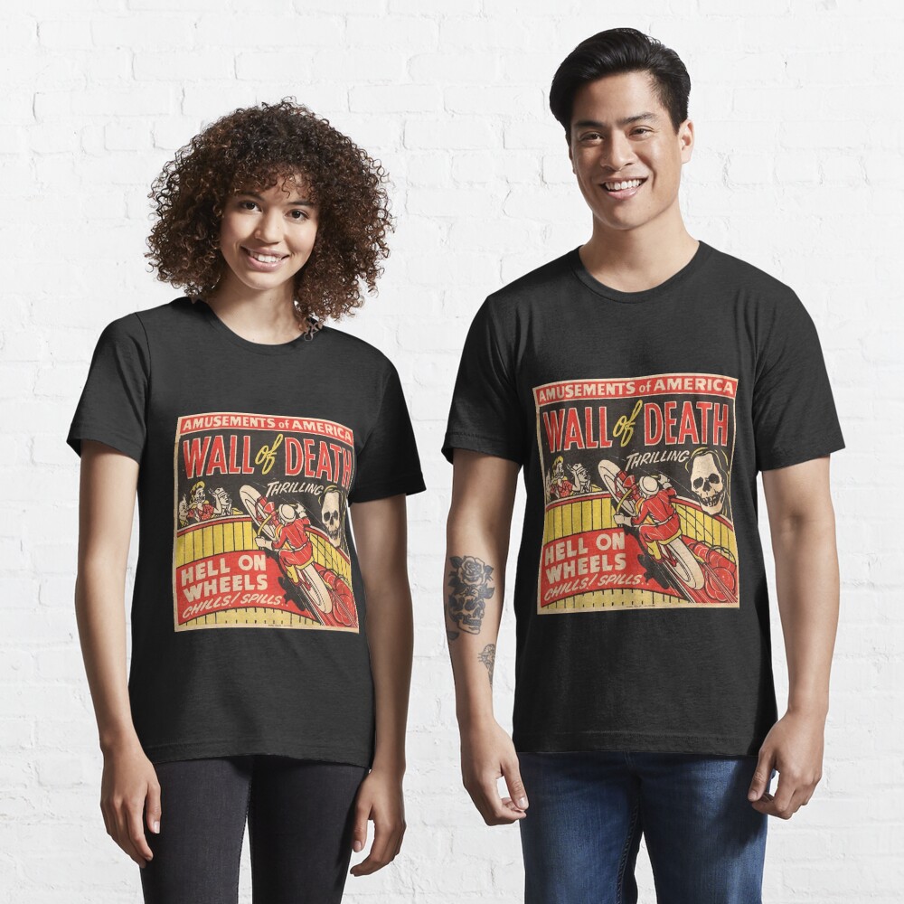 "Retro Wall Of Death Poster" Sticker for Sale by DukeGroovy | Redbubble