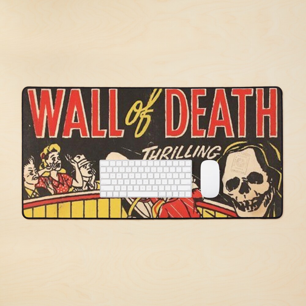"Retro Wall Of Death Poster" Sticker for Sale by DukeGroovy | Redbubble