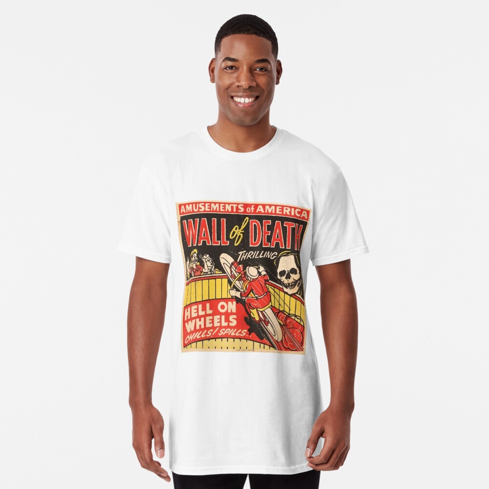 "Retro Wall Of Death Poster" Sticker for Sale by DukeGroovy | Redbubble