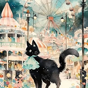 "The Carnival Cat" Poster for Sale by negAIprincess | Redbubble