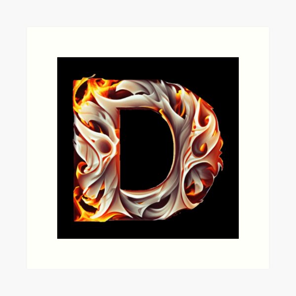 D Fire Png Letter