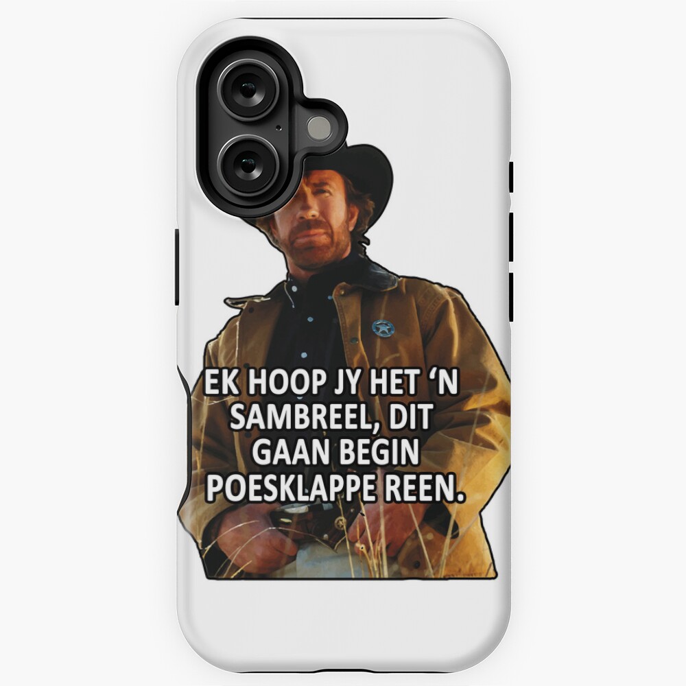 "Dit gaan begin poesklappe reen - Afrikaans Grap" Poster for Sale by ...