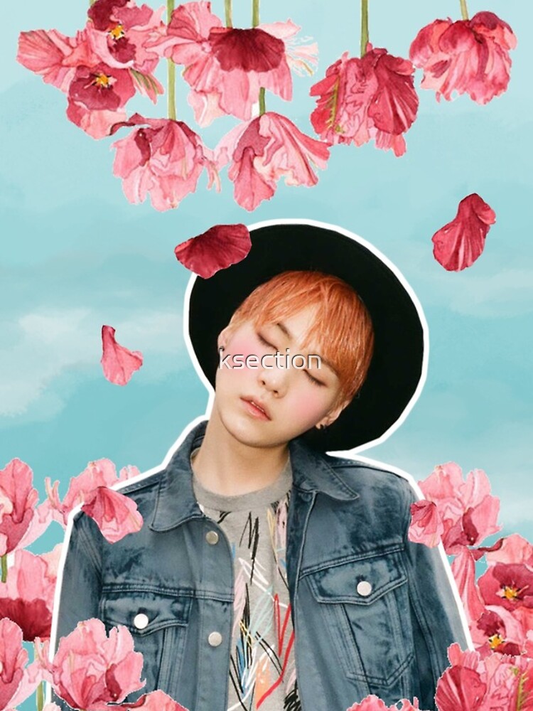 "Suga BTS Pastel Flowers" iPhone Case for Sale by ksection | Redbubble