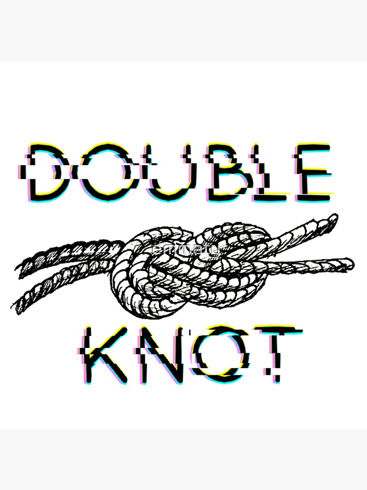 "DOUBLE KNOT" Sticker by emmaty | Redbubble