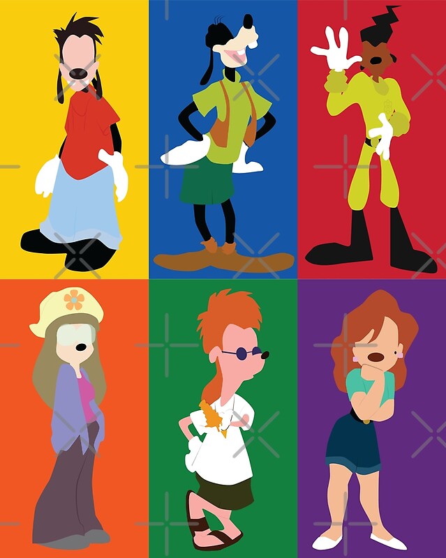 "goofy movie characters" by ehaverstick | Redbubble