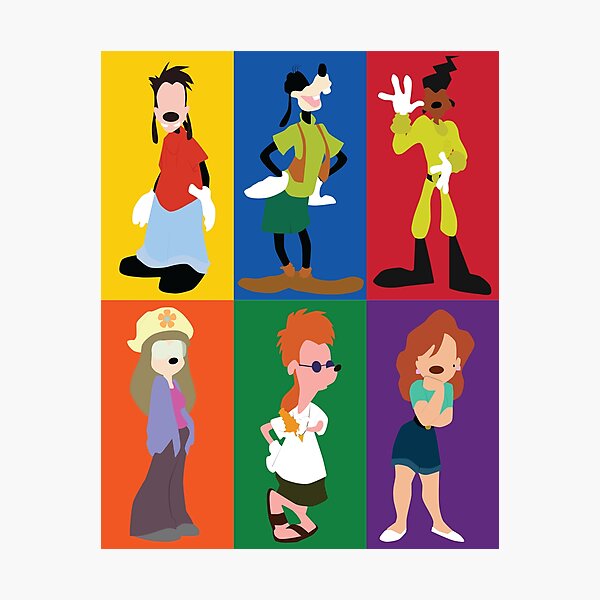 "goofy movie characters" Photographic Print by ehaverstick | Redbubble