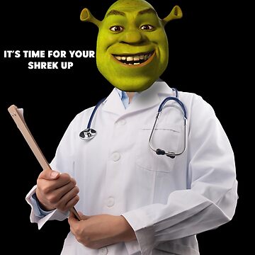 " Shrek Check up meme" Sticker for Sale by Animagic0 | Redbubble