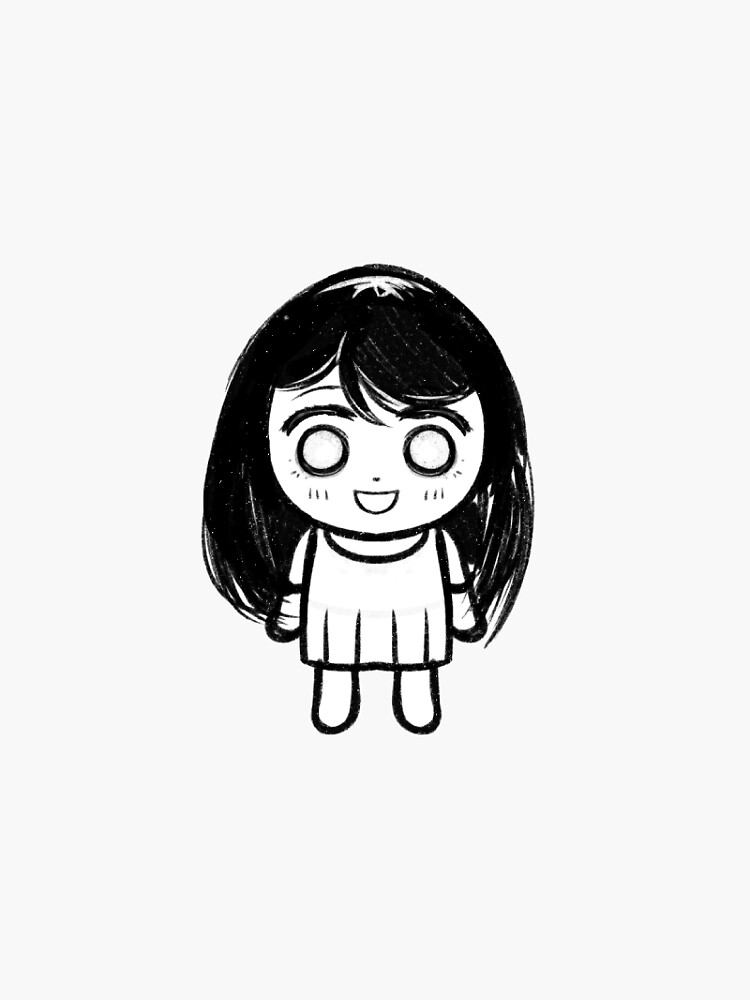 chibi spirit mari (omori)" Sticker for Sale by luzxii | Redbubble