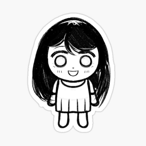 chibi spirit mari (omori)" Sticker for Sale by luzxii | Redbubble