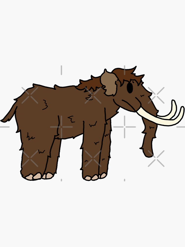 "Little American Mastodon - Wilds" Sticker for Sale by MadderMart ...