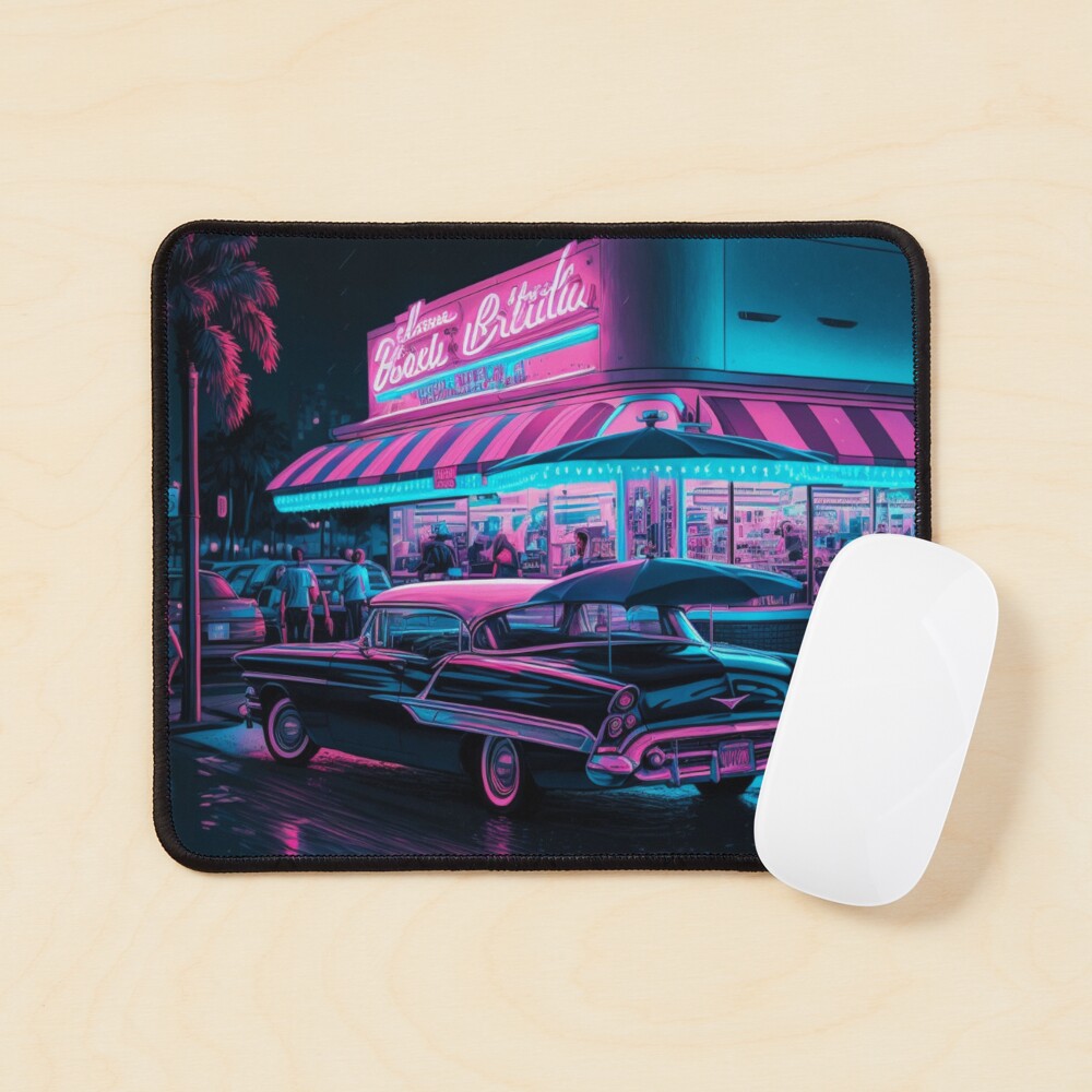 "Classic Miami Vice Diner - Retro Miami Vice 80s design - Cool vintage ...