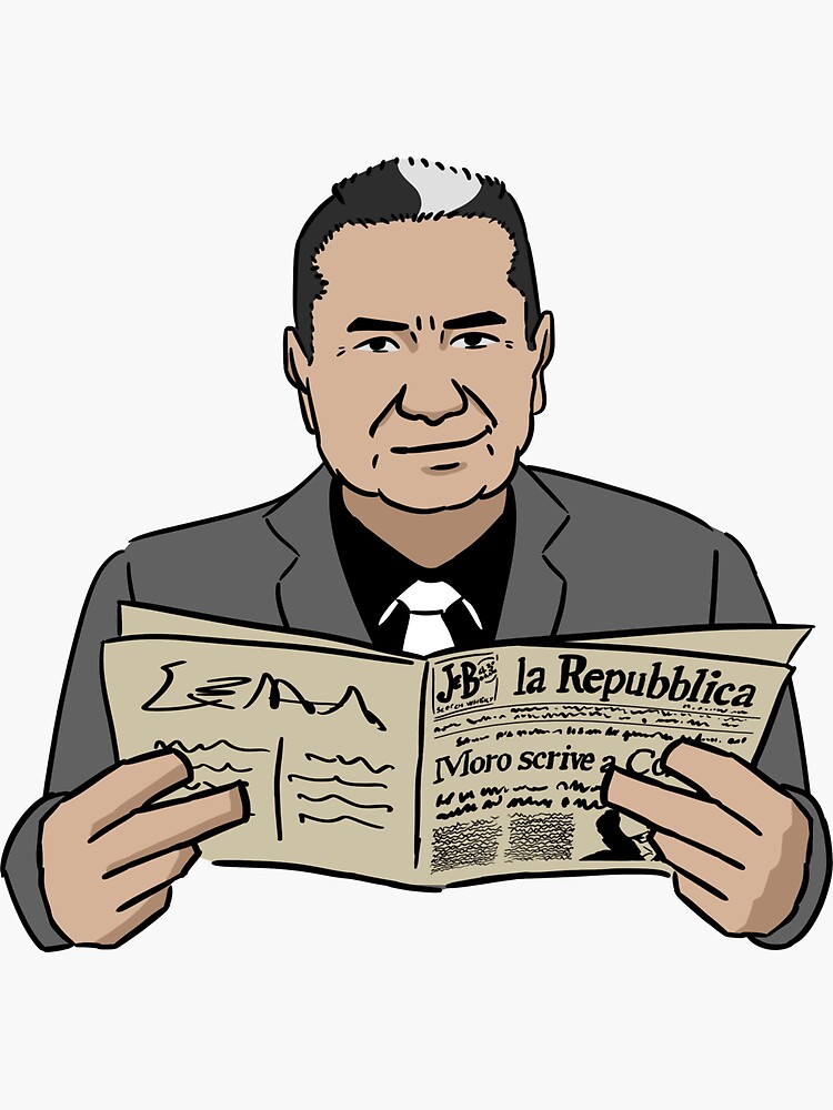 "Aldo Moro" Sticker for Sale by Pickiern | Redbubble