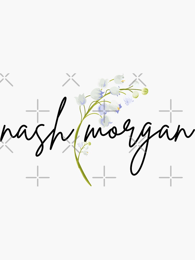 "Nash Morgan" Sticker for Sale by BookishlyBailey | Redbubble
