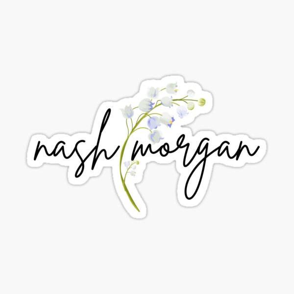 "Nash Morgan" Sticker for Sale by BookishlyBailey | Redbubble