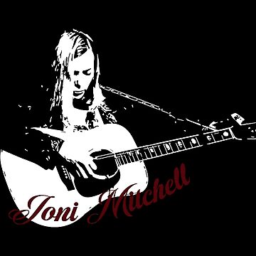 "Joni Mitchell illustration and art ,Joni Mitchell designs" Sticker for ...