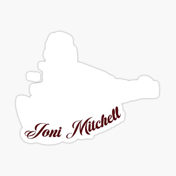 "Joni Mitchell illustration and art ,Joni Mitchell designs" Sticker for ...