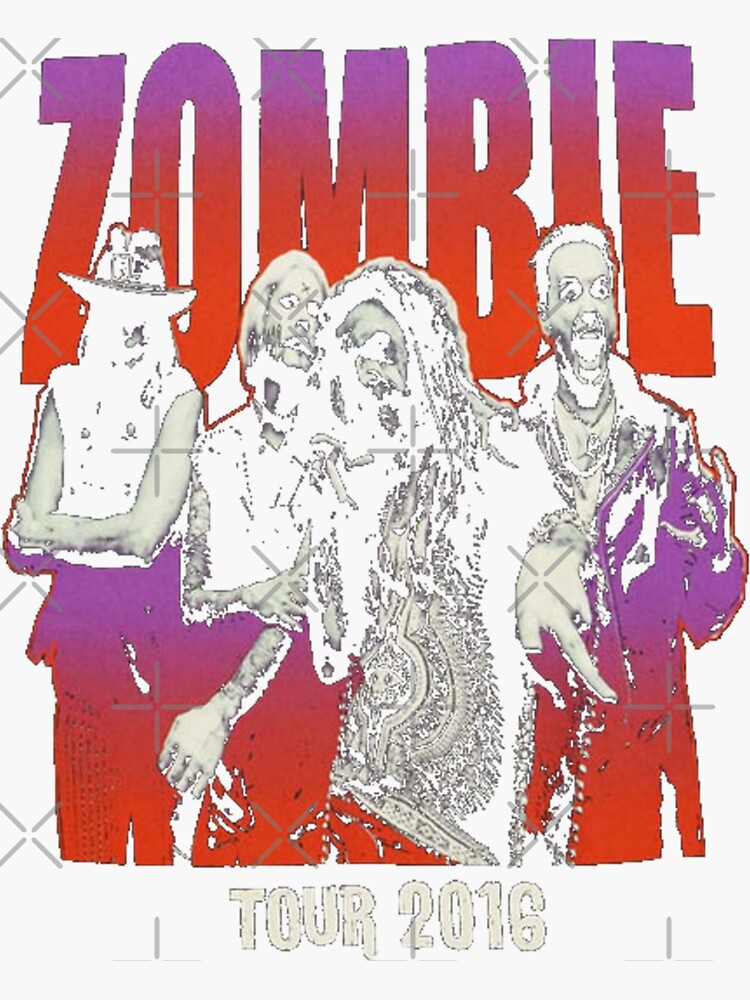 "Rob Zomb Looking Awesome" Sticker for Sale by lanalesh | Redbubble