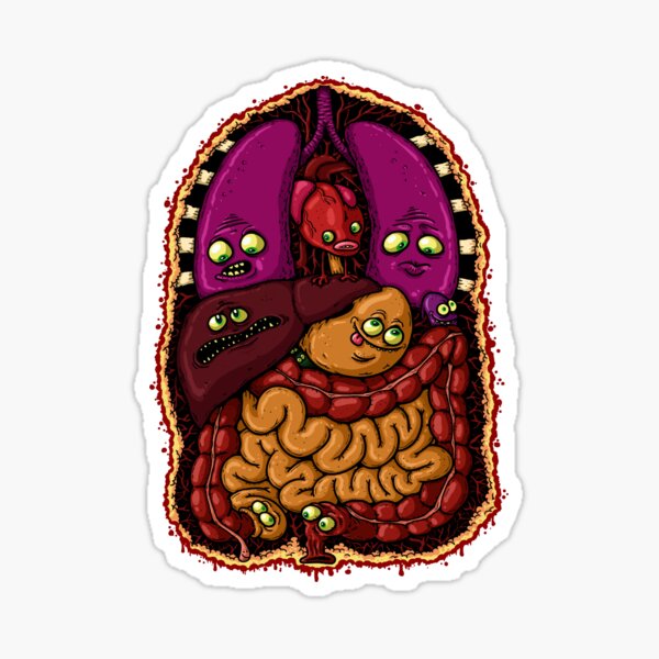 "Organ Story" Sticker for Sale by Splapp-me-do | Redbubble