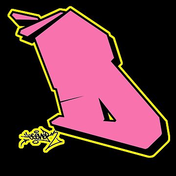 "PINK LETTER D BY ESONE URBAN GRAFFITI STREET STYLE " Sticker for Sale ...