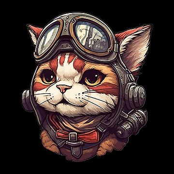 "Cute Tabby Cat jet fighter pilot" Sticker for Sale by BootWaax | Redbubble