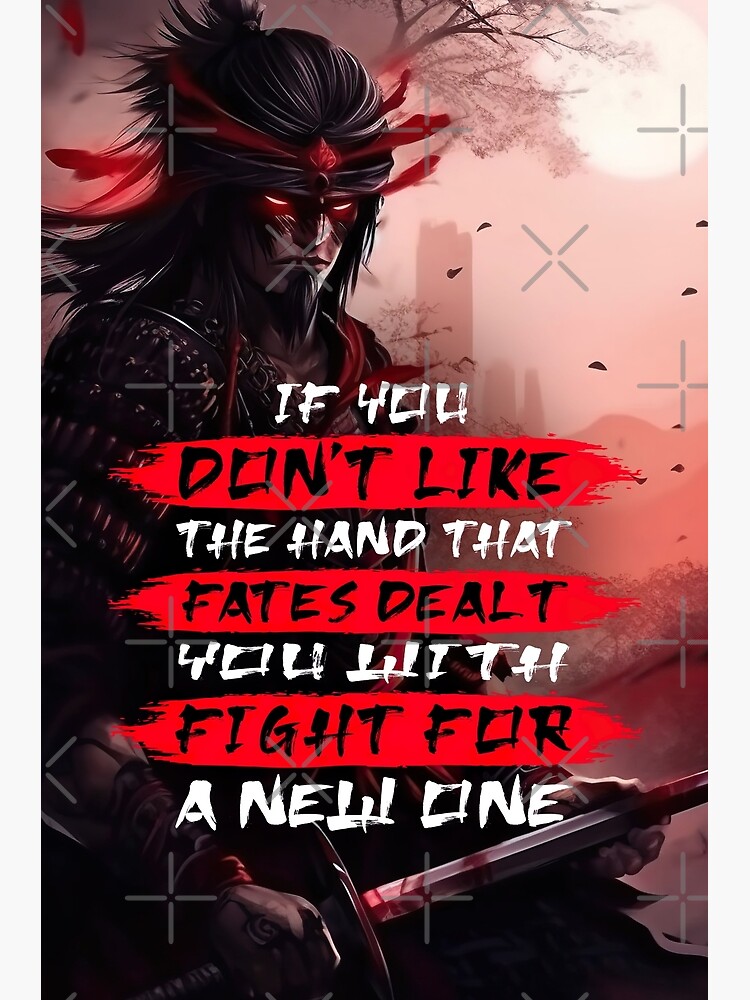 "Samurai Motivation Quotes - Anime Wallpaper" Photographic Print for ...