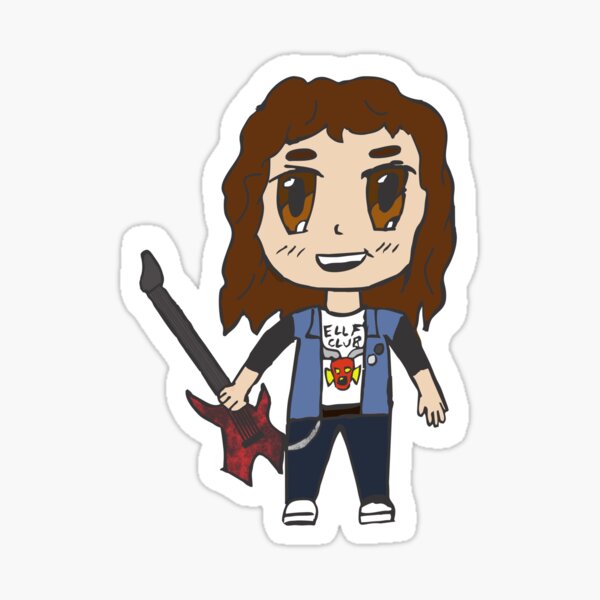 "Eddie " Sticker for Sale by Phases-of-Me | Redbubble