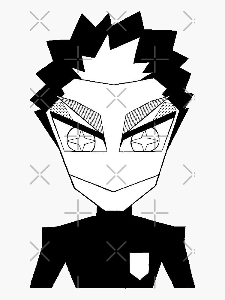 "Blue Lock Akira Endoji Chibi Player Icon" Sticker for Sale by ...